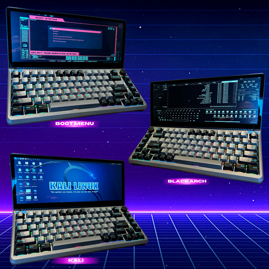 CyberDeck MK-III with MacOS, Windows - Dual Boot Kali & BlackArch ...