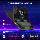 CyberDeck MK-III with MacOS, Windows - Dual Boot Kali & BlackArch – Carbon Computers